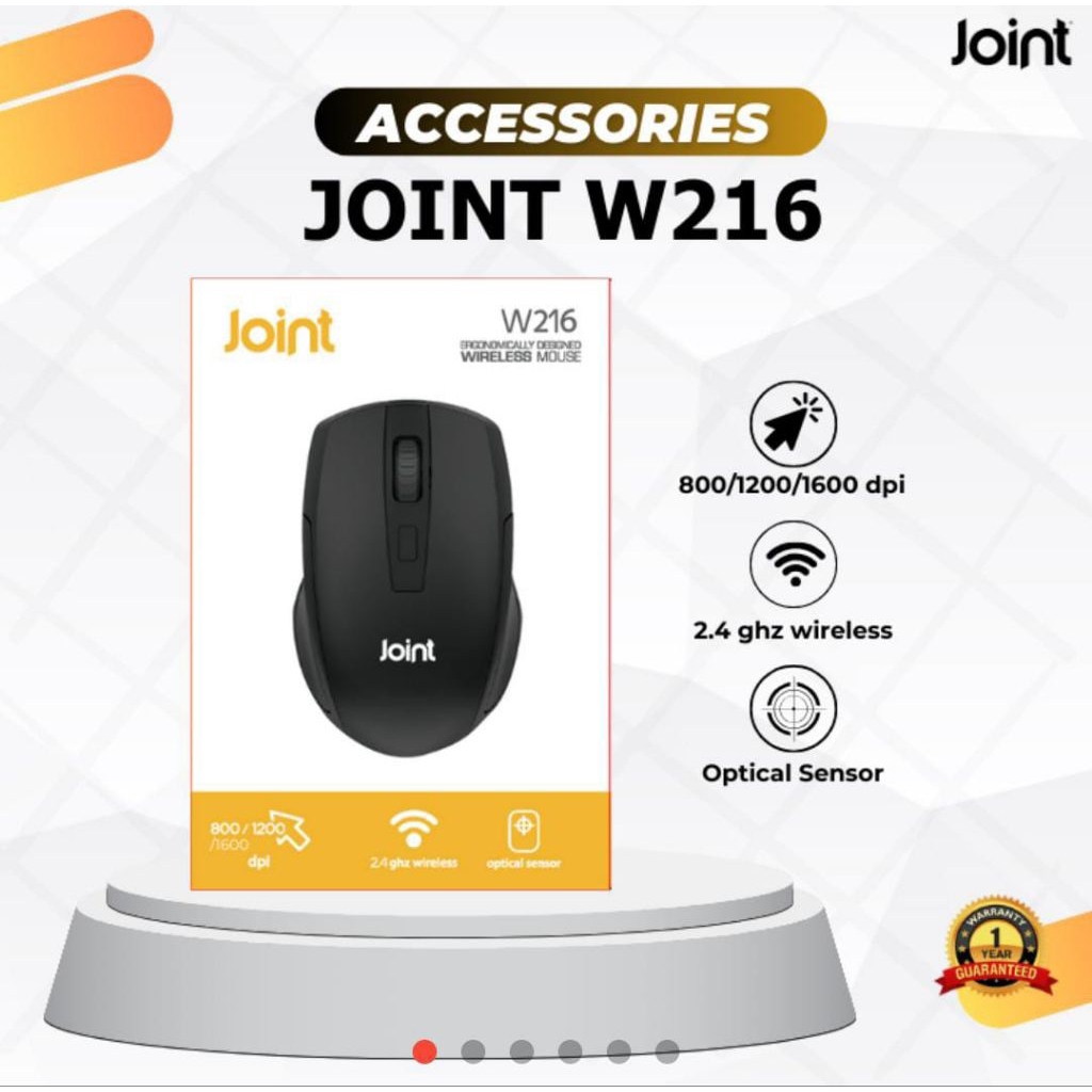 Jual Mouse JOINT WIRELESS W216 / ROKER Mouse RM101 Silent Smooth ...