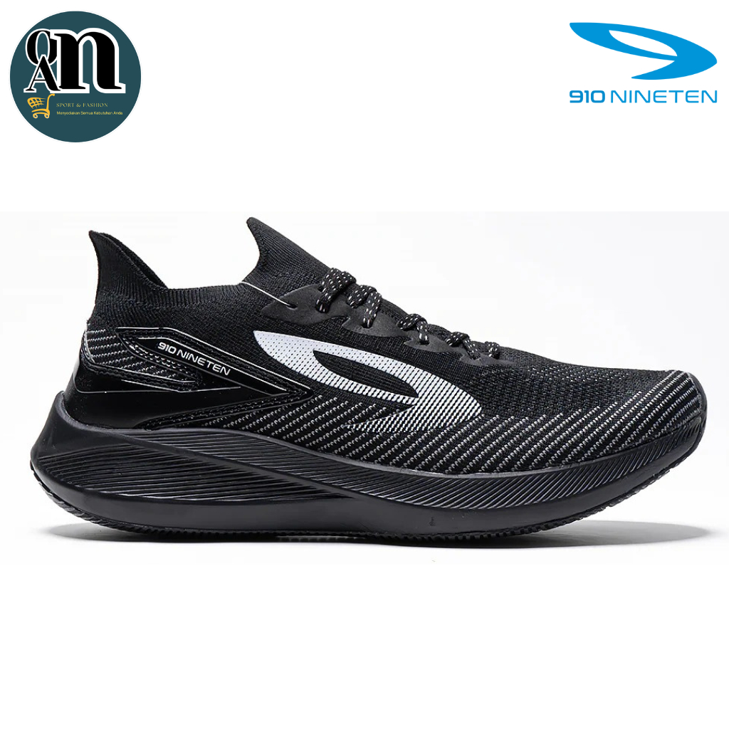 Jual 910 Nineten HAZE INFIKNIT 1.0 Sepatu Lari Hitam Abu running ...