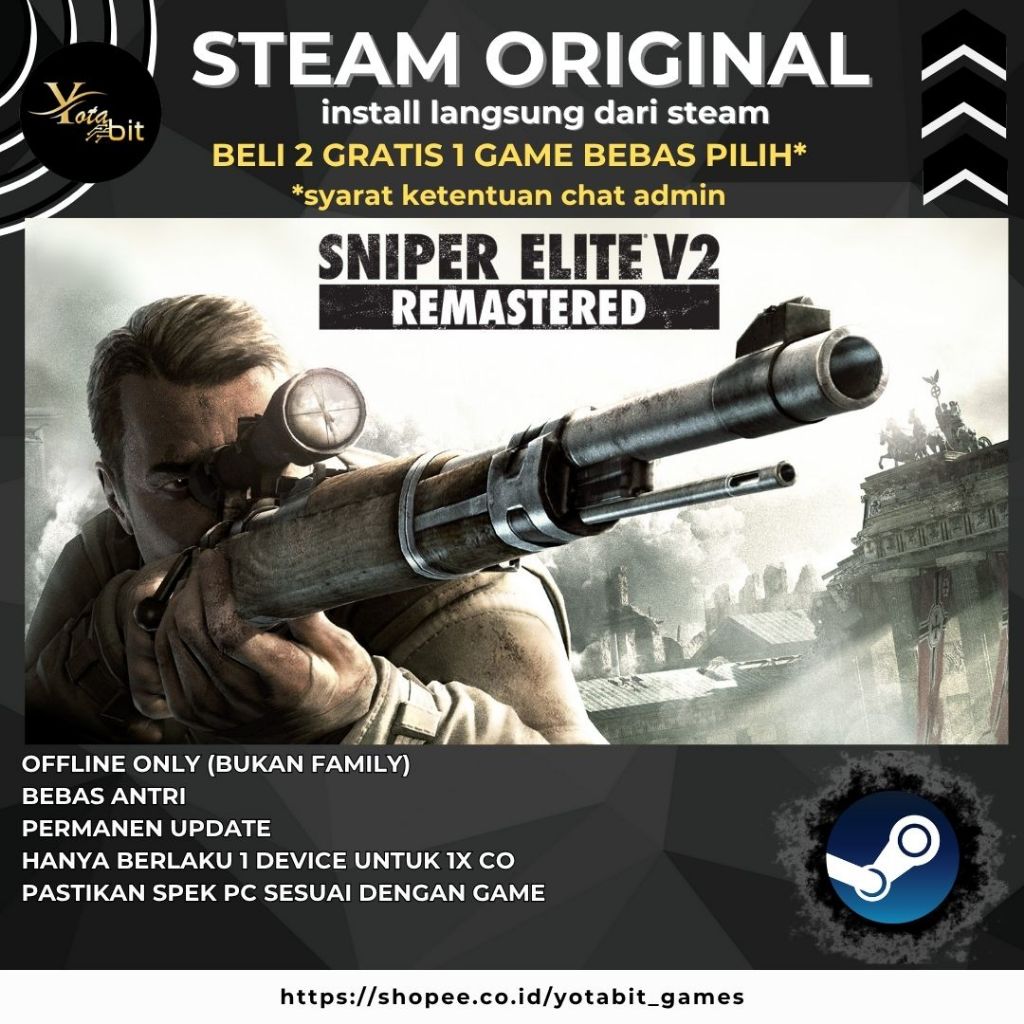 Jual Sniper Elite V2 Remastered PC Game Original Offline | Shopee Indonesia