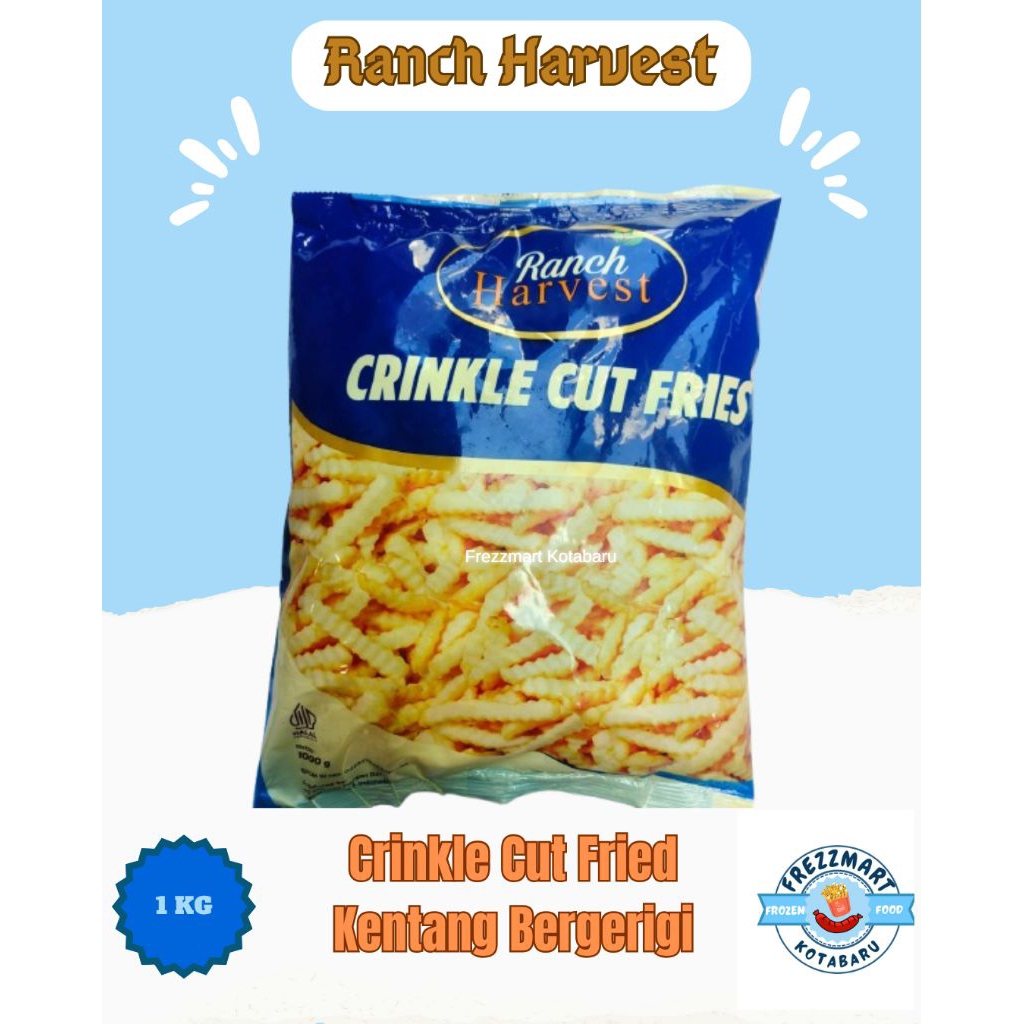 Jual RANCH HARVEST Crinkle Cut Fries / Kentang Bergerigi / Kentang ...