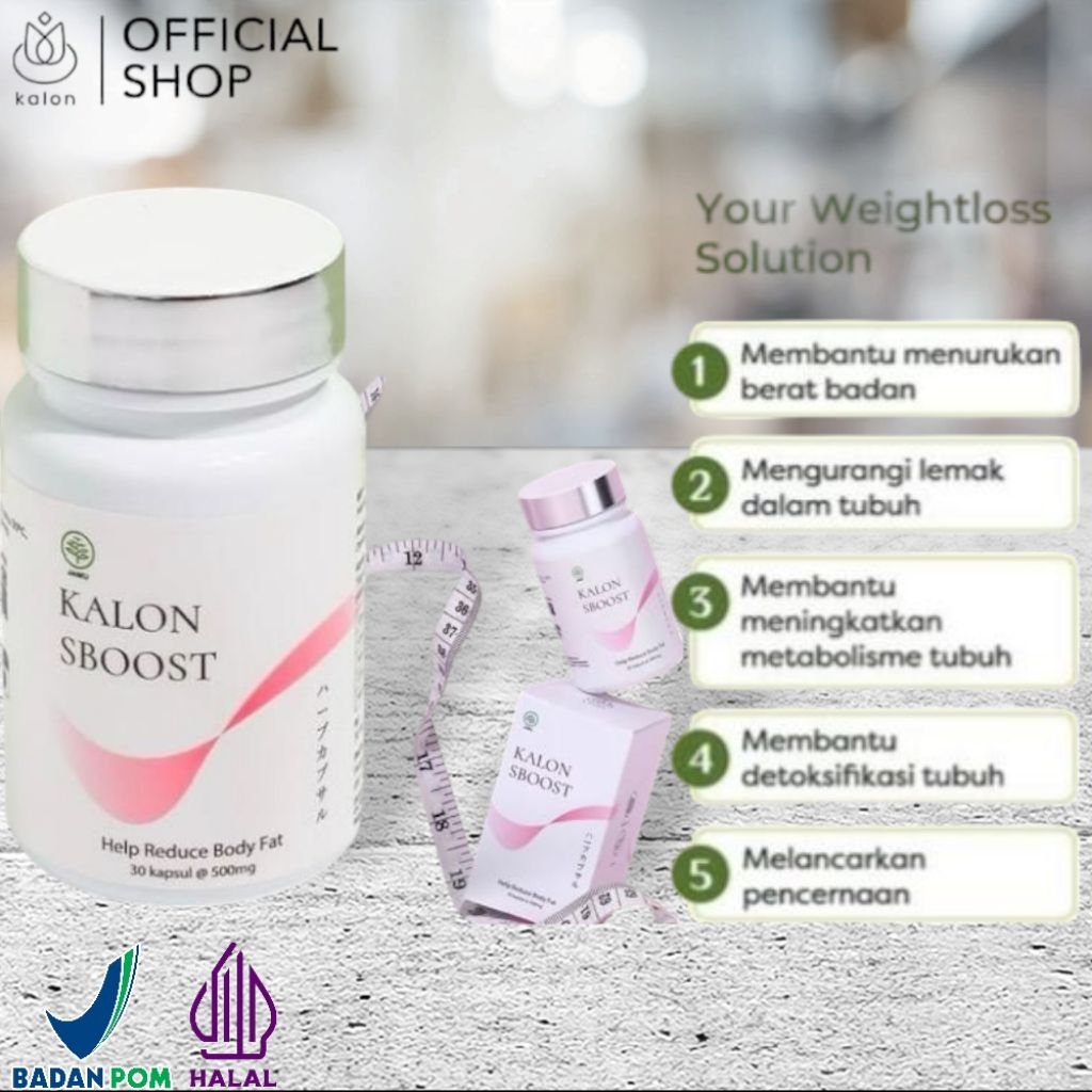 Jual Kalon Sboost Premium Kapsul Pelangsing Badan Pembakar Lemak Dan ...