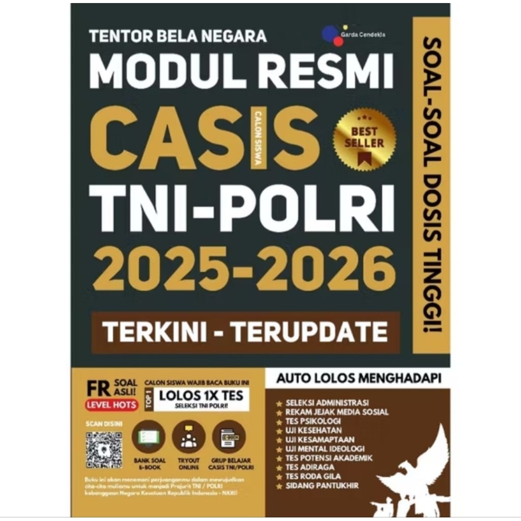 Jual BUKU MODUL RESMI CASIS TNI POLRI TERKINI TERUPATE 2025 2026 ...
