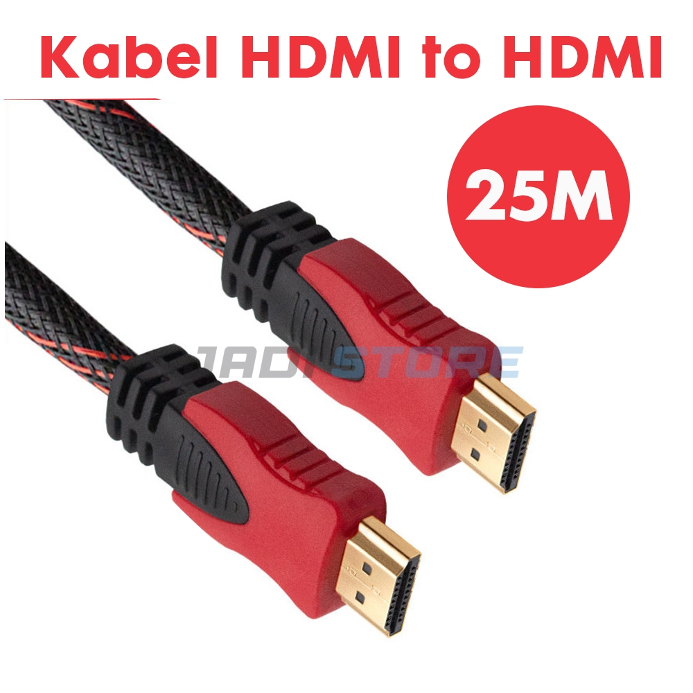 Jual Kabel HDMI 1.5M 3M 5M 10M 15M 20M 25M HDMI Serat Jaring Male to Male PC Komputer Laptop ...