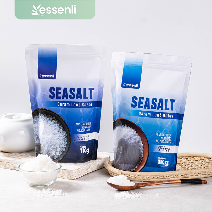 Jual ESSENLI Garam Laut Murni 1Kg / Sea Salt | Shopee Indonesia