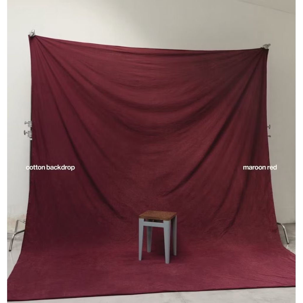 Jual Background Backdrop Latar Layar Studio Foto Merah maroon 3x6meter ...