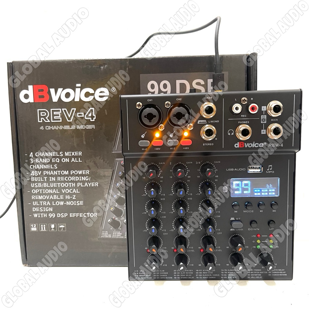 Jual Mixer Audio dBVoice Rev 4 4Channel Original 99Dsp Mixing Db Voice ...