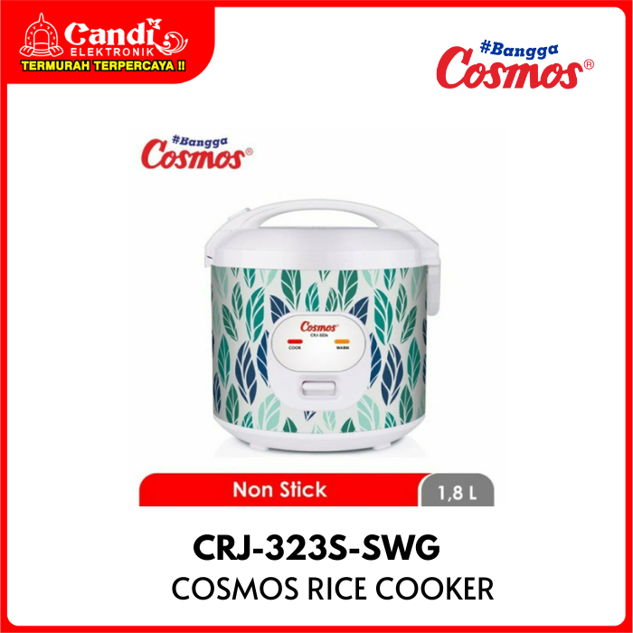 Jual COSMOS Rice Cooker Penanak Nasi 1,8 Liter Food Grade Inner Pot Non ...