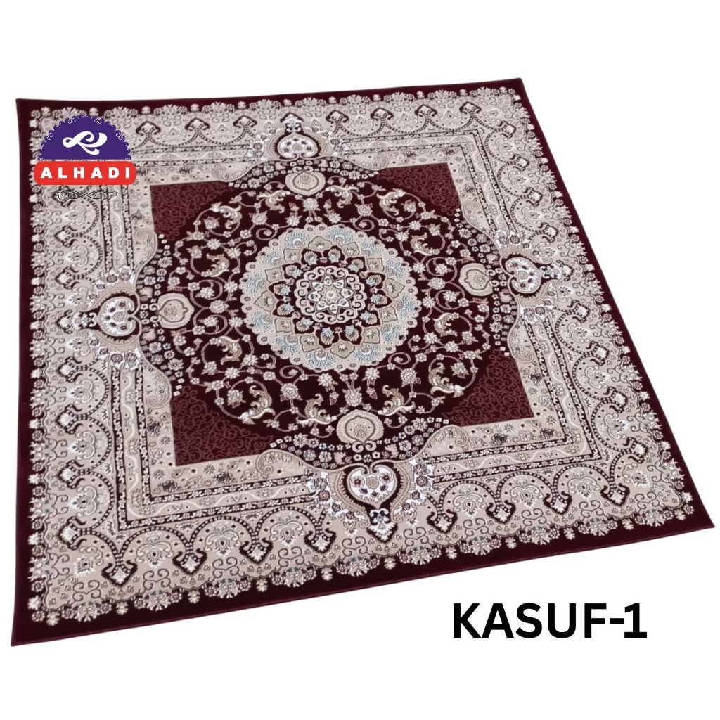 Jual Alhadi Karpet Lantai Permadani KASUF Import Turki Ukuran 120cm x 120cm Tebal 16mm | Shopee ...