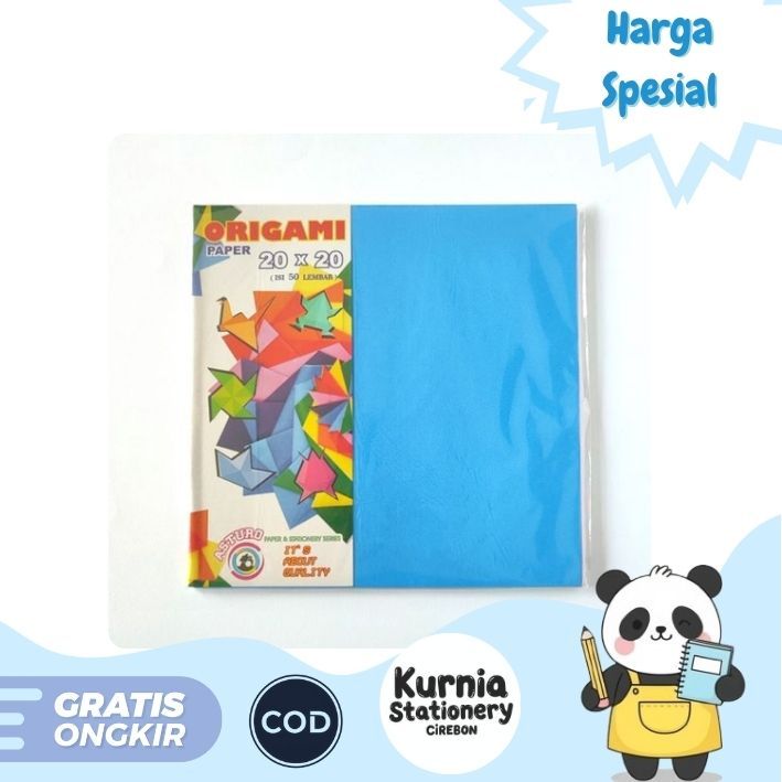 Jual Asturo Kertas Lipat Origami 20x20 (1 Pack/ 50 lembar) | Shopee ...