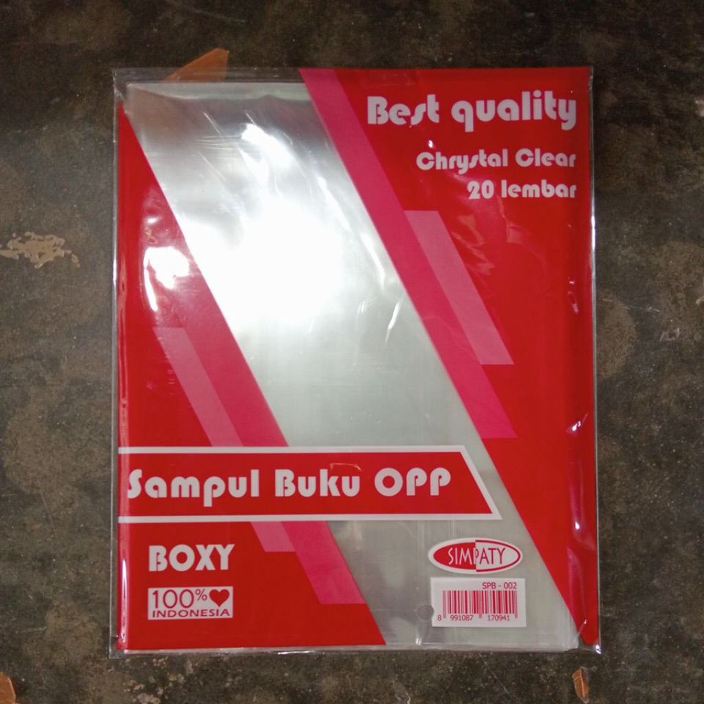 Jual 1 Pack sampul plastik ukuran buku BOxy ( panjang / besar ...