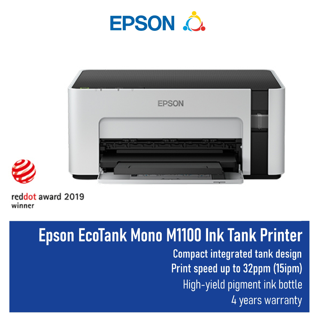 Jual Epson EcoTank Monochrome M1100 Ink Tank Printer | Shopee Indonesia