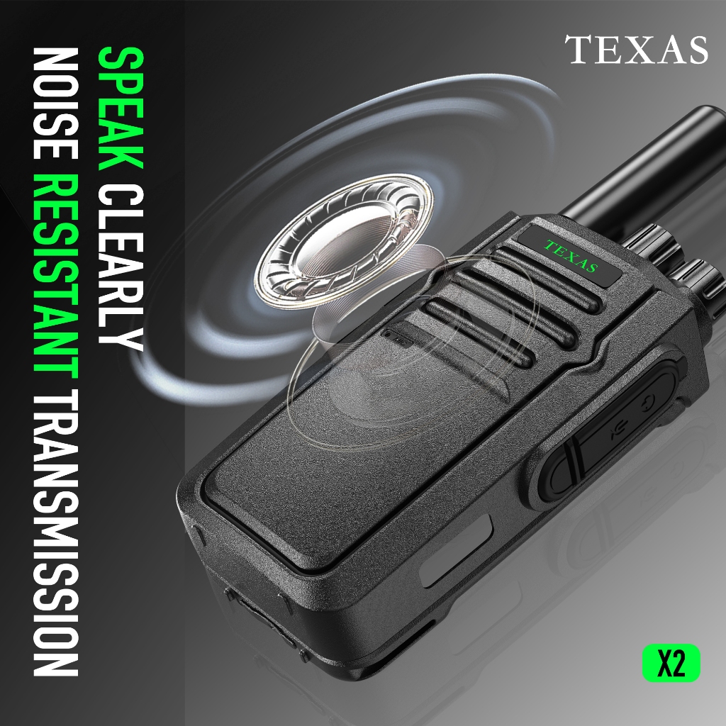 Jual HT Walkie Talkie Full Set UHF TEXAS X2 charging USB C Two Way ...