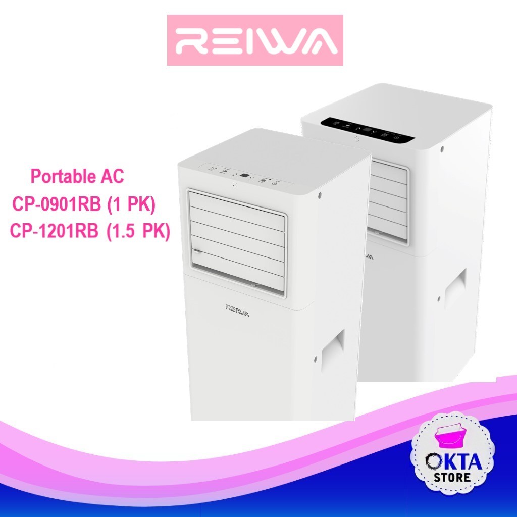 Jual REIWA AC Portable 1 1/2 PK CP 1201RB Pendingin Ruangan With Remote ...