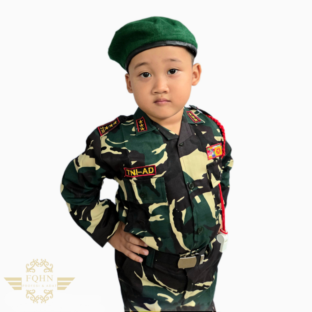 Jual Baju Profesi Anak/Baju Profesi TNI AD Loreng Laki (Free Packing ...