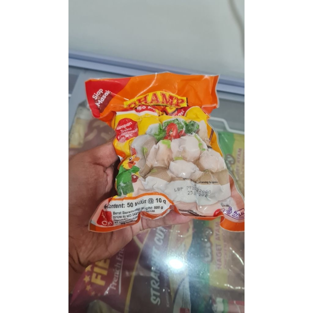 Jual CHAMP Bakso Ayam Chicken Ball 500gr isi 50 buah | Shopee Indonesia