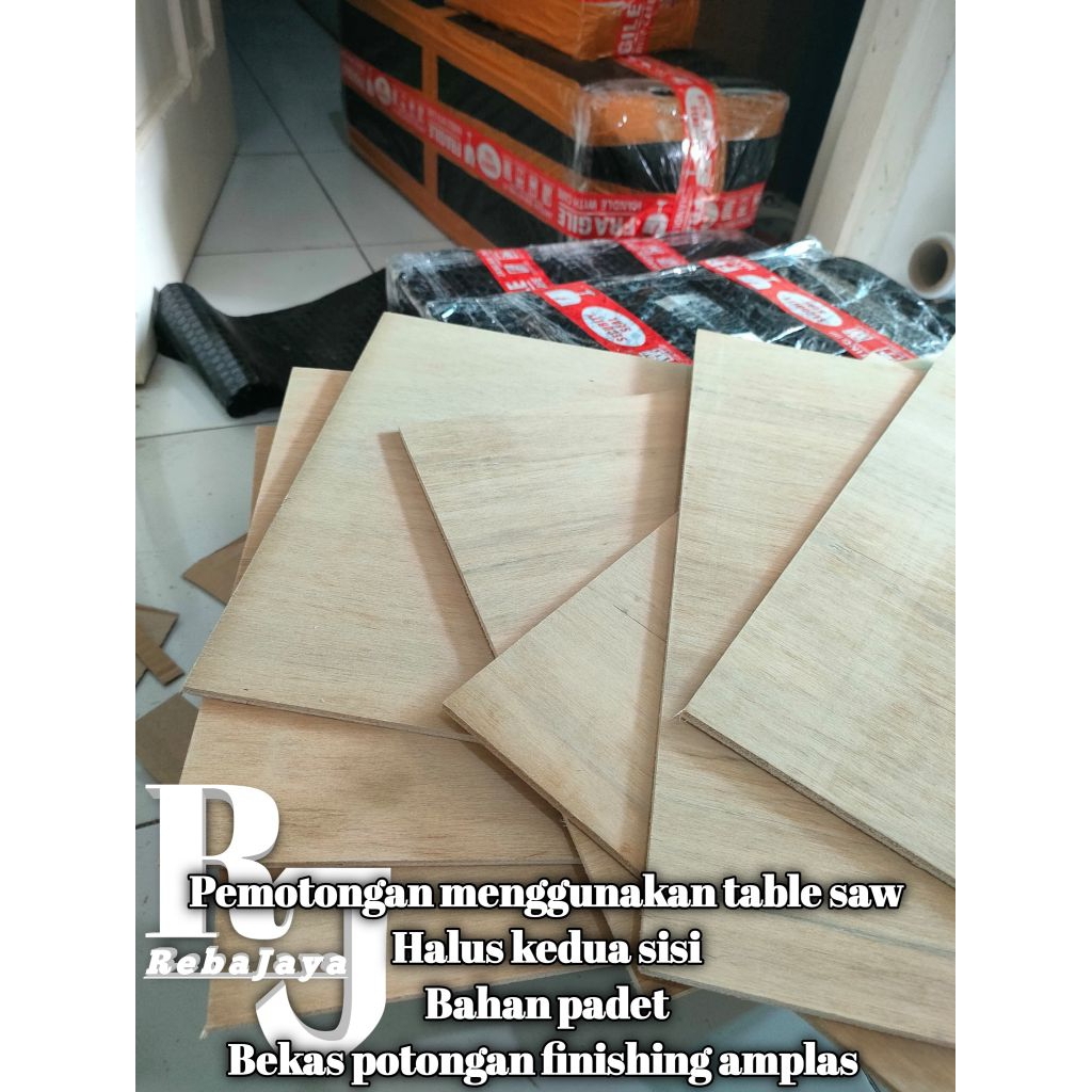 Jual Triplek potongan 40x40cm 9mm sudah halus Triplek Semi Meranti ...