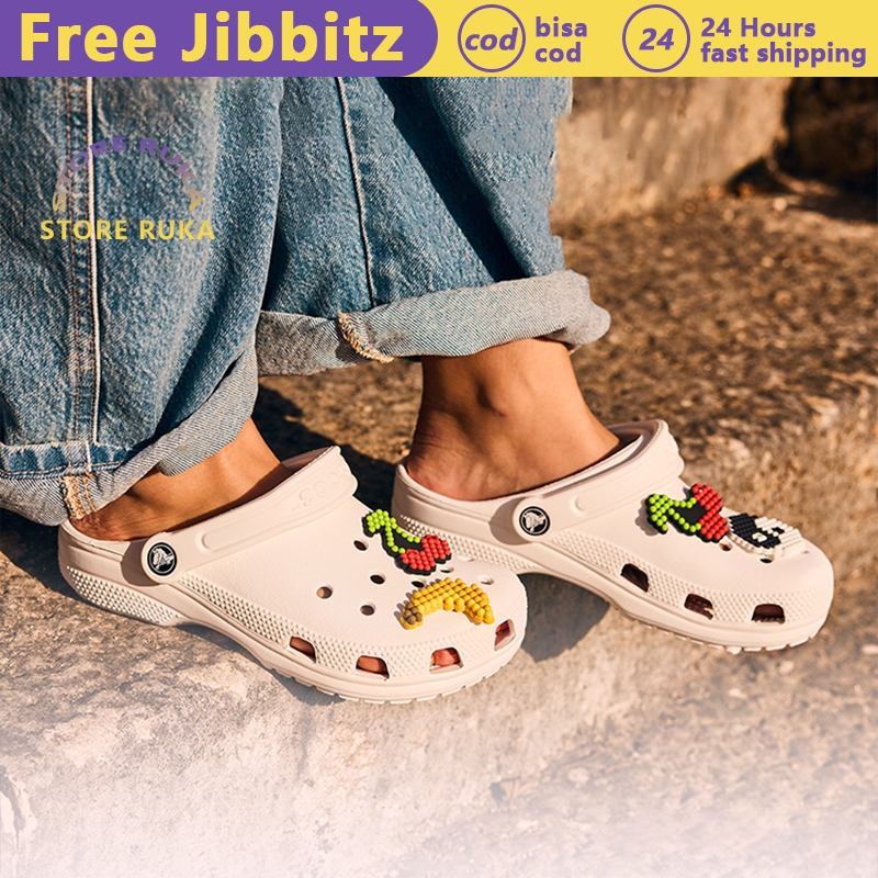 Jual Crocs Sandal Pria dan Wanita Anti Air Cross Classic Clog Classic ...