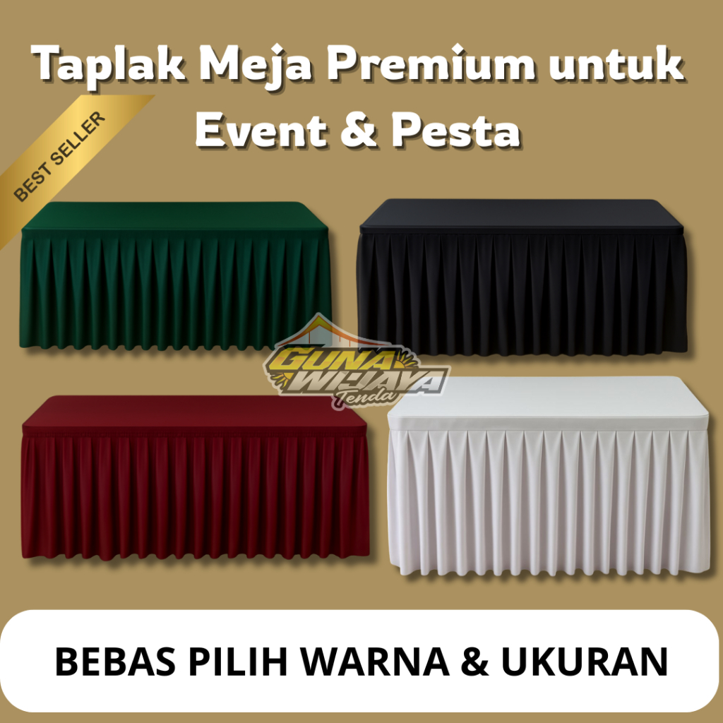 Jual Cover Meja Elegan – Taplak Meja Pesta, Catering, Resepsi & Event ...