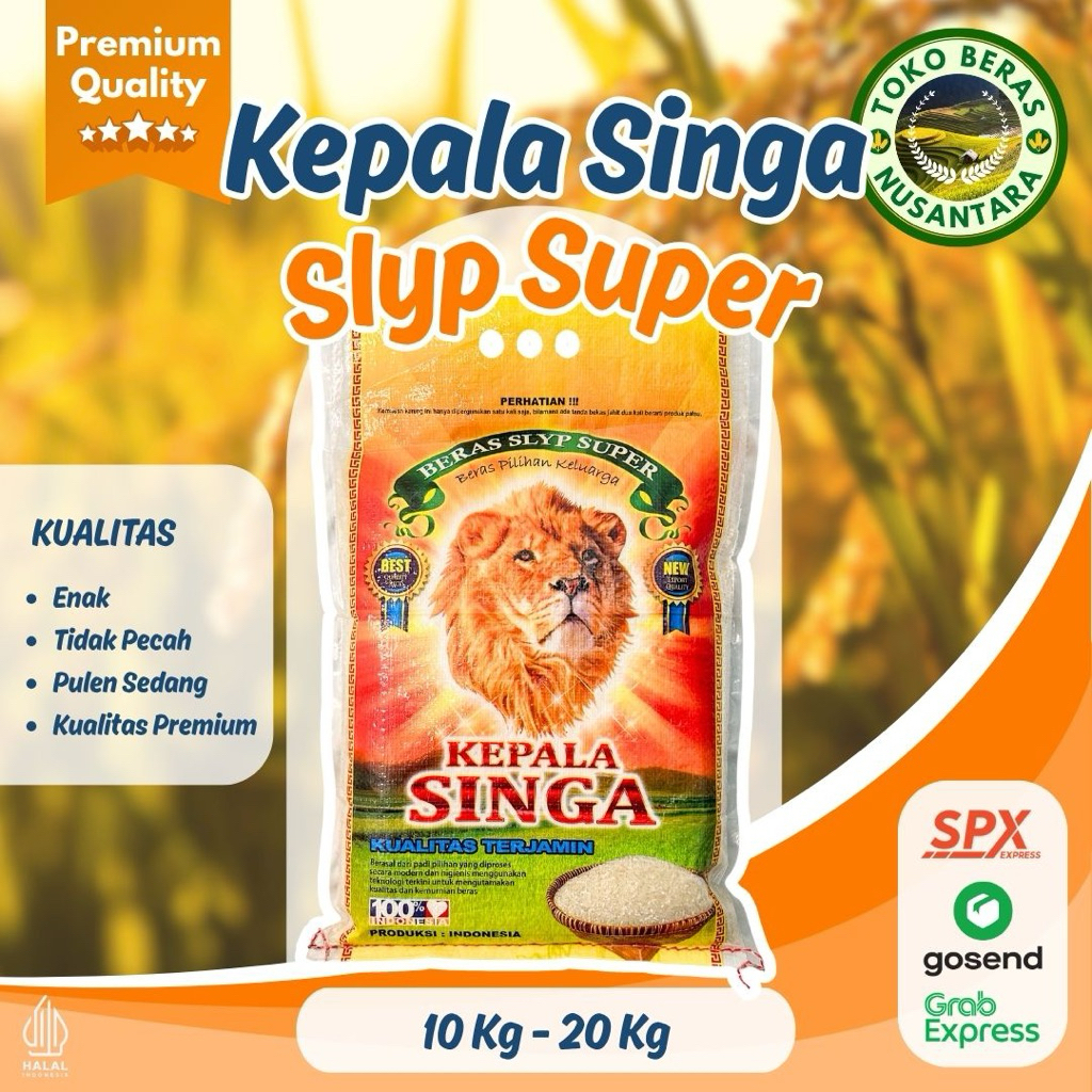 Jual Beras PREMIUM KEPALA SINGA – Super Pulen Kepala Singa, Pilihan Terbaik untuk Nasi ...