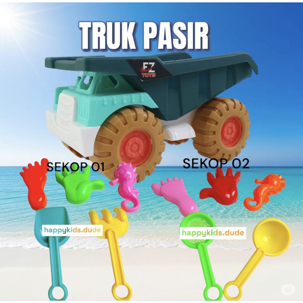 Jual Mobil Truk Pasir Pantai/Mainan Truk Pasir/Dump Truck | Shopee ...