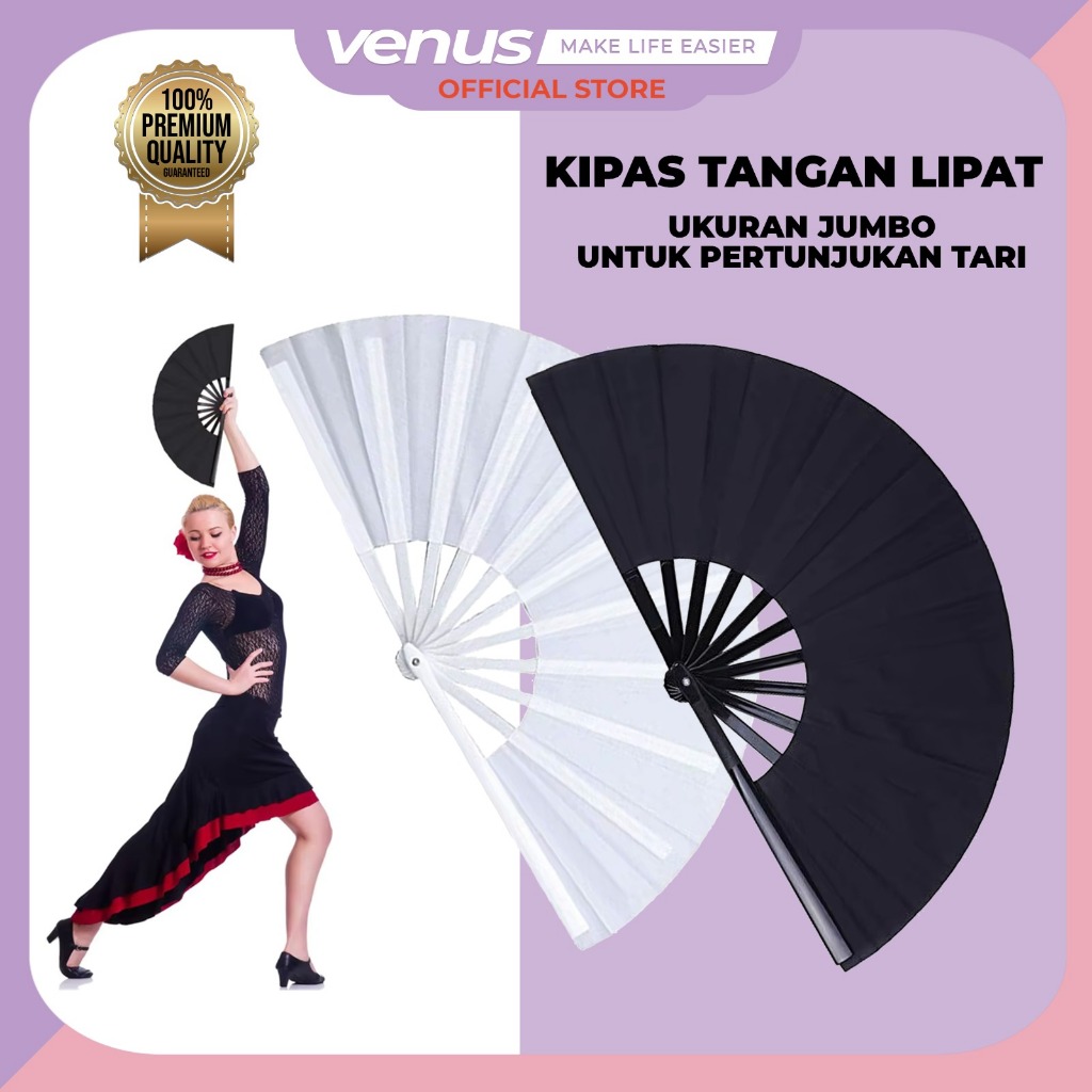 Jual Kipas Tangan Lipat Manual Ukuran Jumbo Untuk Pertunjukan Tari ...
