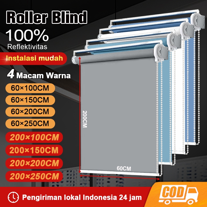 Jual Roller Blind Blackout 100% Dengan Rel Kepala - Tirai Gulung ...