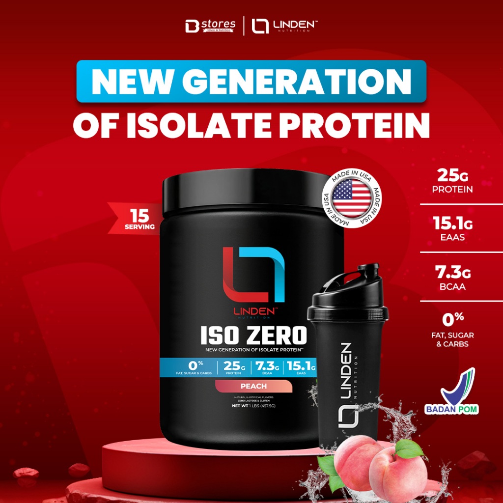 Jual Linden Iso Zero - Isolate Generasi Terbaru 1lb Clear Whey Protein | Shopee Indonesia