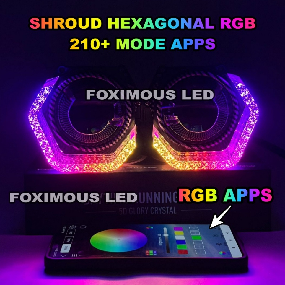 Jual Premium Ring Shroud Crystal 5D Rgb Hexagonal Rgb Apps 210+ Mode ...