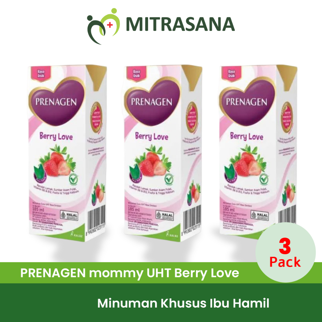 Jual Triple Pack Prenagen Mommy UHT Berry Love 185 ml | Shopee Indonesia