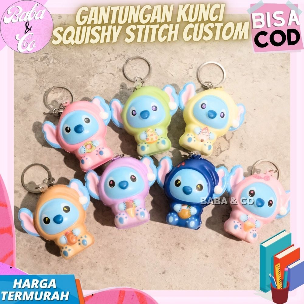 Jual GANTUNGAN KUNCI STITCH SQUISHY LUCU GANTUNGAN SQUISHY STITCH LILO ...
