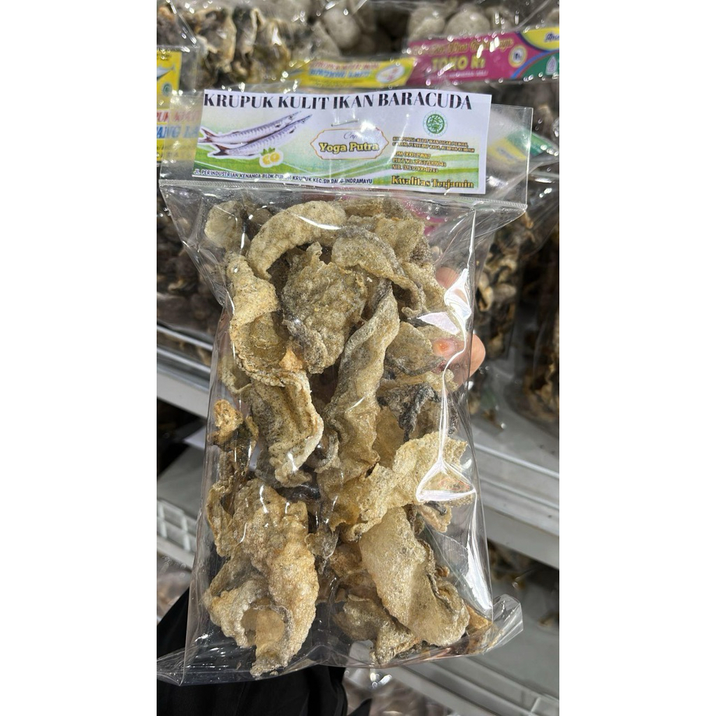 Jual KERUPUK KULIT IKAN BARAKUDA | Shopee Indonesia