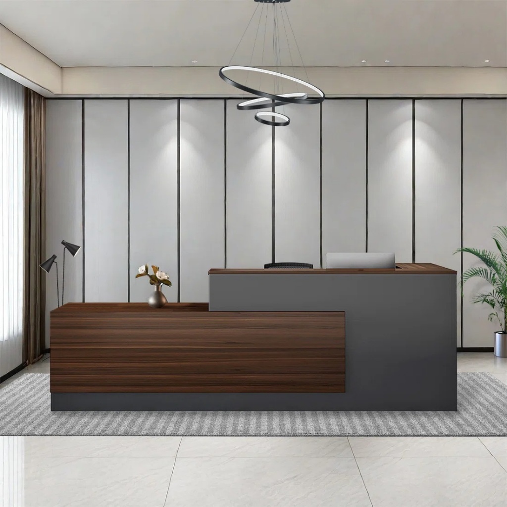 Jual Meja Resepsionis - Meja Kantor Serbaguna Kekinian Bahan Kayu Jati ...