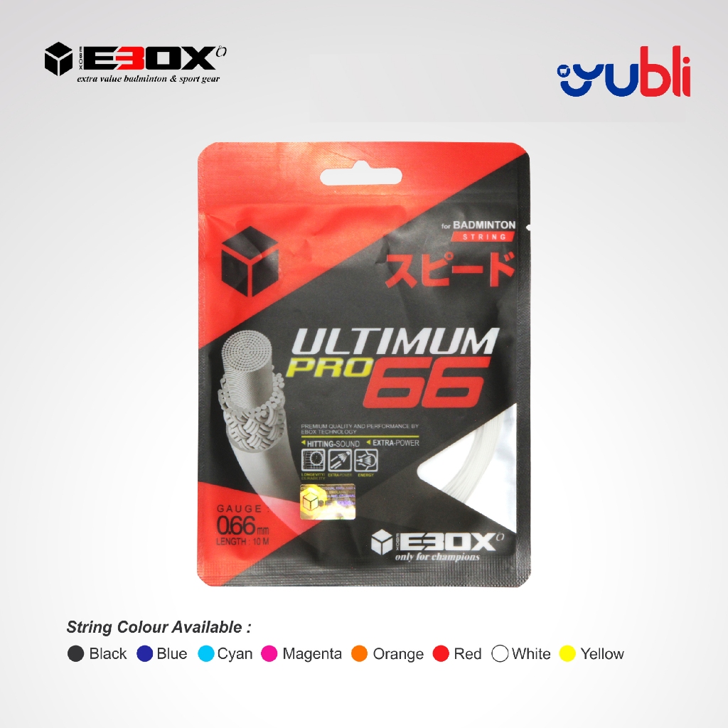 Jual YuBli | Senar Raket EBOX ULTIMUM PRO 66 | ORIGINAL 100% | Shopee ...