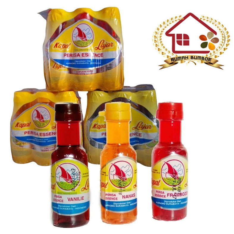 Jual (6 pcs x 20 ml) ESSENCE CAP KAPAL LAYAR ( Frambozen, Vanila/Cao ...