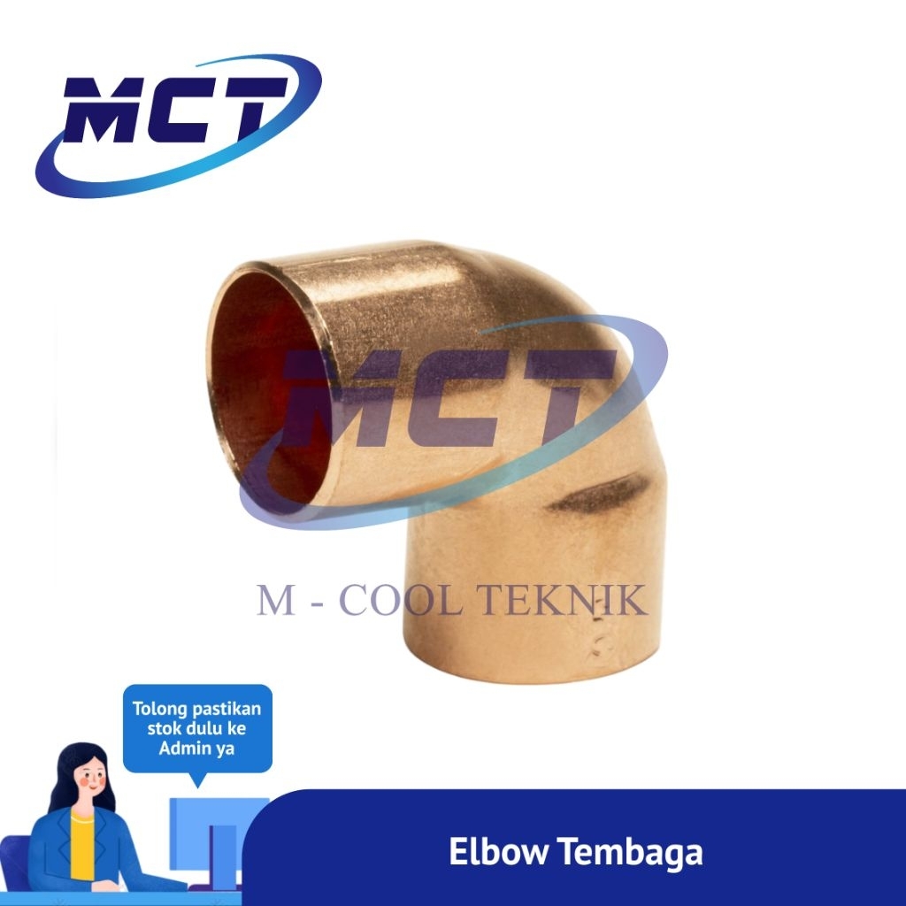 Jual Elbow Tembaga 1/4 3/8 1/2 5/8 3/4 7/8 Fitting Pipa Fiting Inch ...