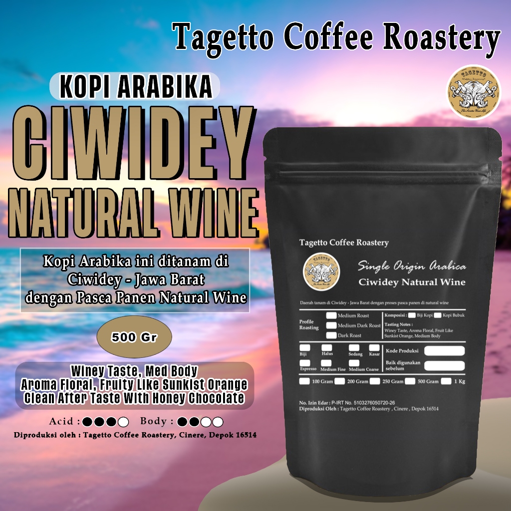 Jual BIJI KOPI ARABIKA CIWIDEY WINE NATURAL 500GR | SPECIALTY ARABICA ...