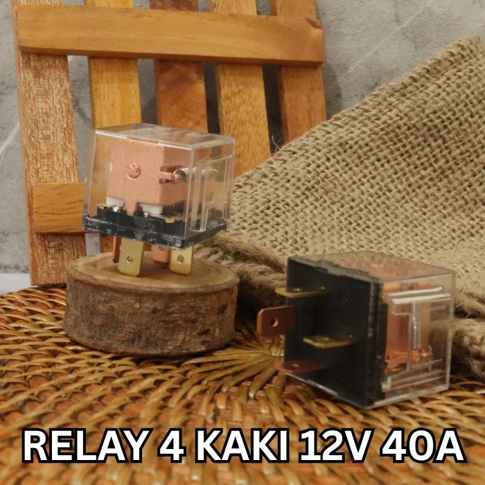 Jual RELAY KAKI 4 / 4 PIN 12V 40A UNTUK MOTOR & MOBIL - RELAY ...