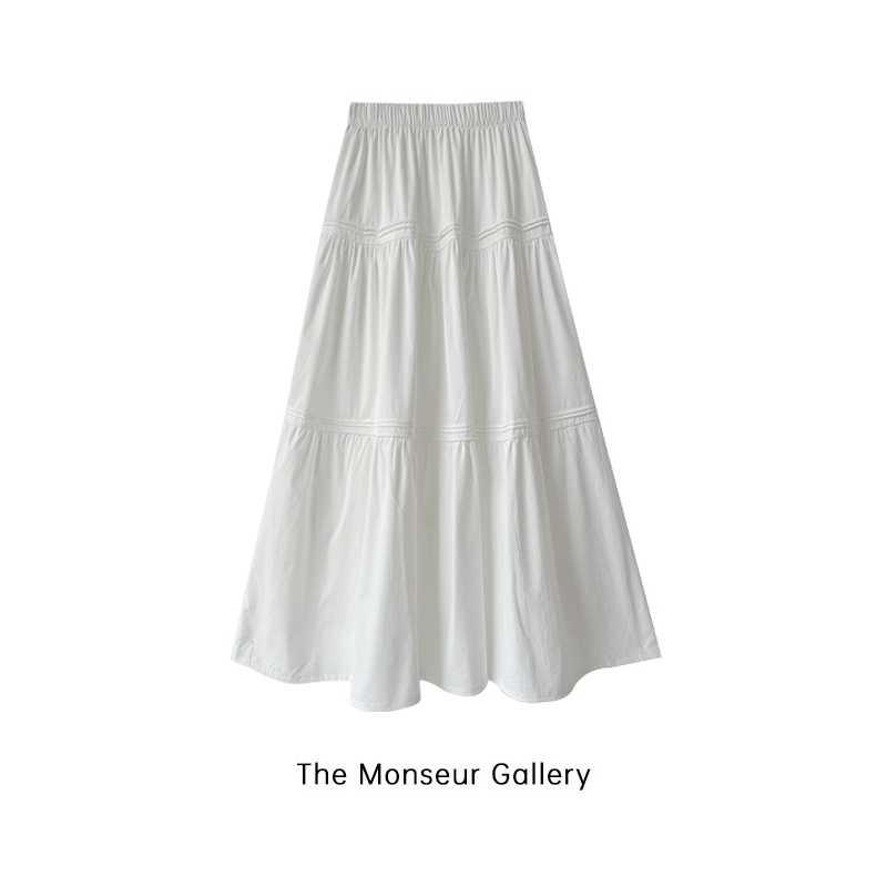 Jual The Monseur Gallery Rok putih untuk wanita Rok model A pinggang ...