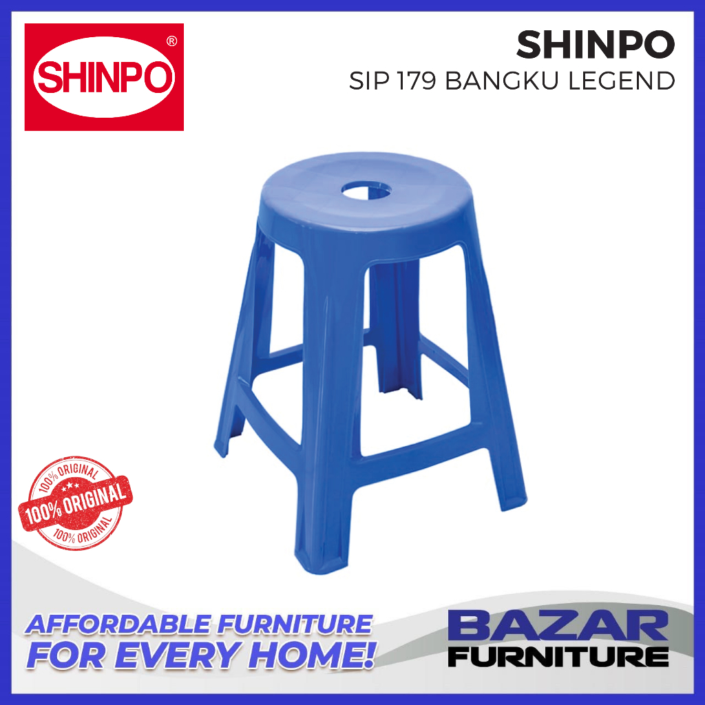 Jual Shinpo – Kursi Bangku Plastik Bakso Baso Tinggi Legend SIP 179 ...