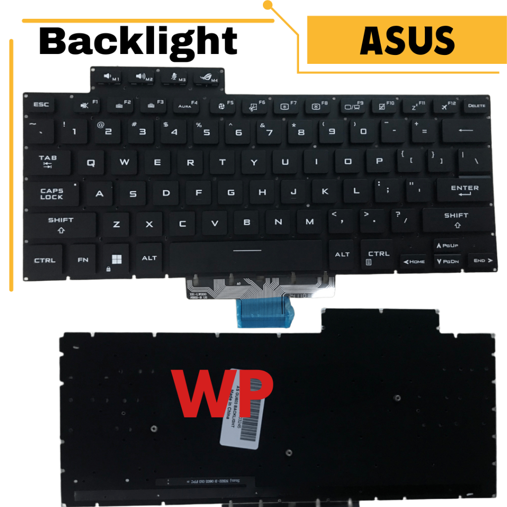 Jual Keyboard Asus Zephyrus ROG G16 M16 GU603 GU603H Black with ...