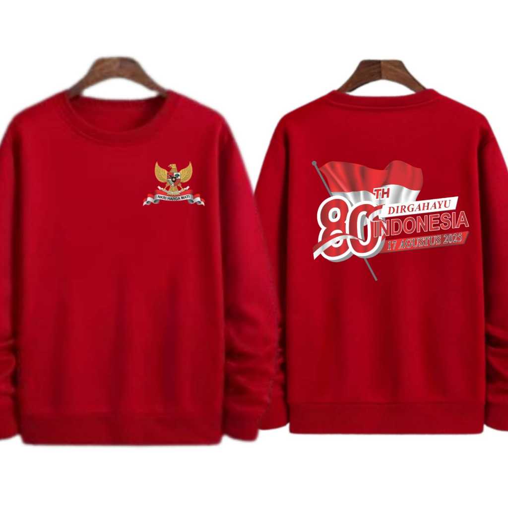 Jual Baju Kaos Lengan Panjang Cowok Cewek 17 Agustus /HUT RI/Panitia HUT Kemerdekaan Indonesia ...
