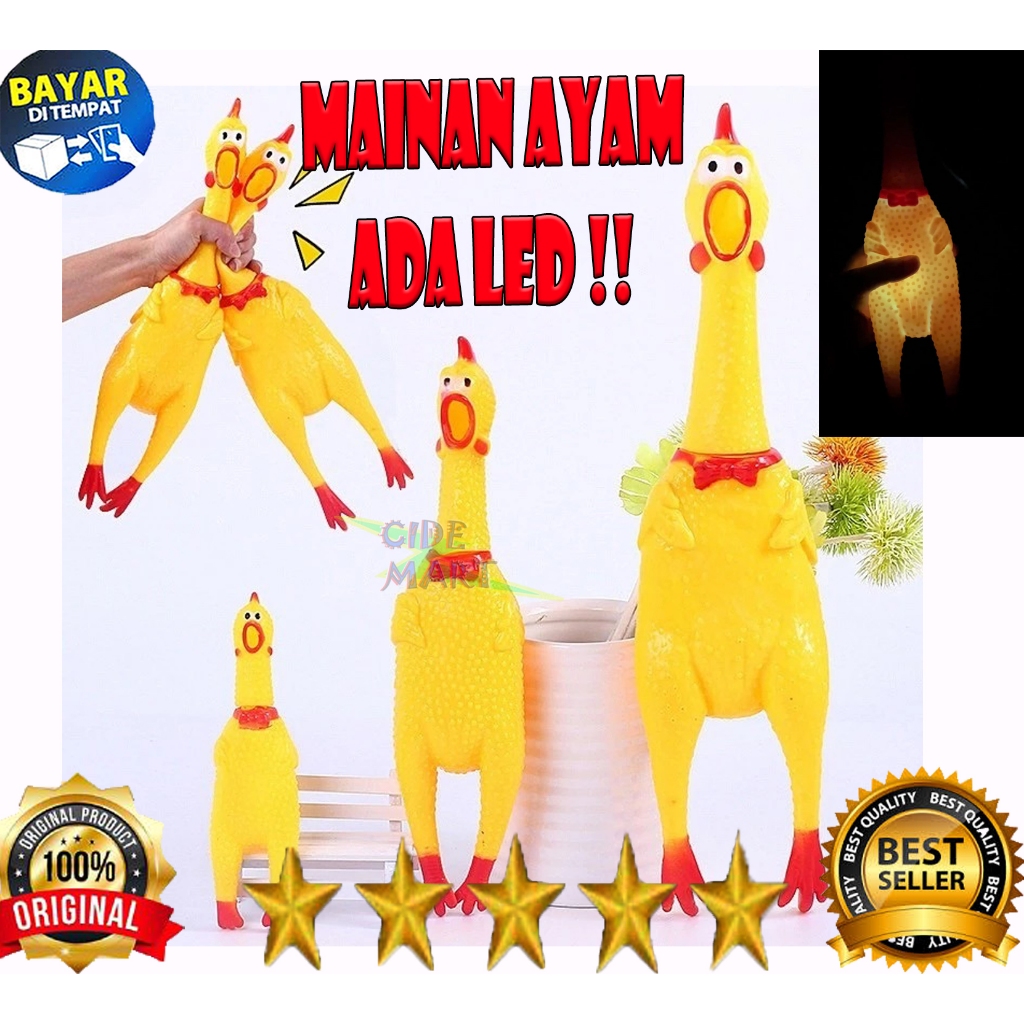 Jual MC (LED) Mainan Anak Ayam Teriak Ayam Bunyi Teriak Screaming ...