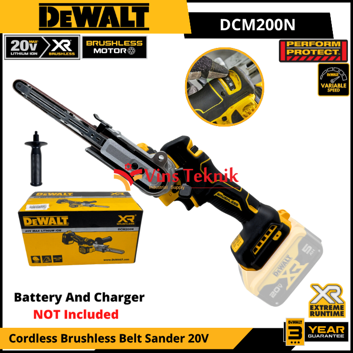 Jual DEWALT DCM200N Mesin Amplas Sabuk Baterai Cordless Brushless Belt ...