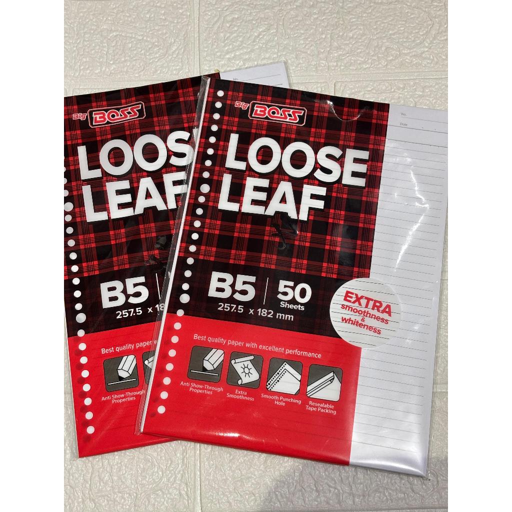Jual Kertas Binder Loose Leaf Big Boss B5 50 Sheets | Shopee Indonesia