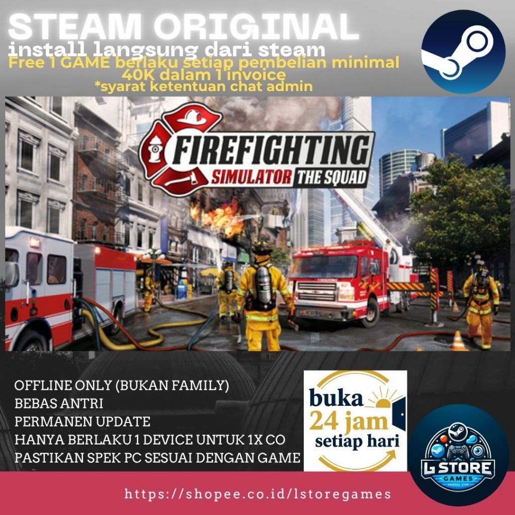 Jual Firefighting Simulator - The Squad Game PC Original Offline ...
