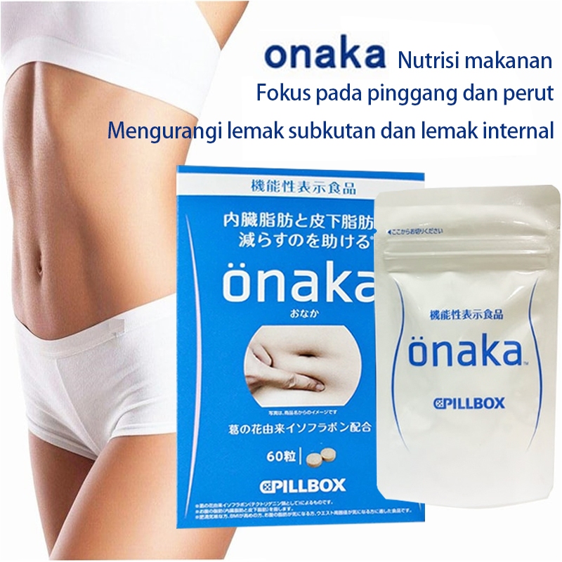 Jual Onaka Pillbox Diet Japan 60pills Pelangsing Perut | Shopee Indonesia