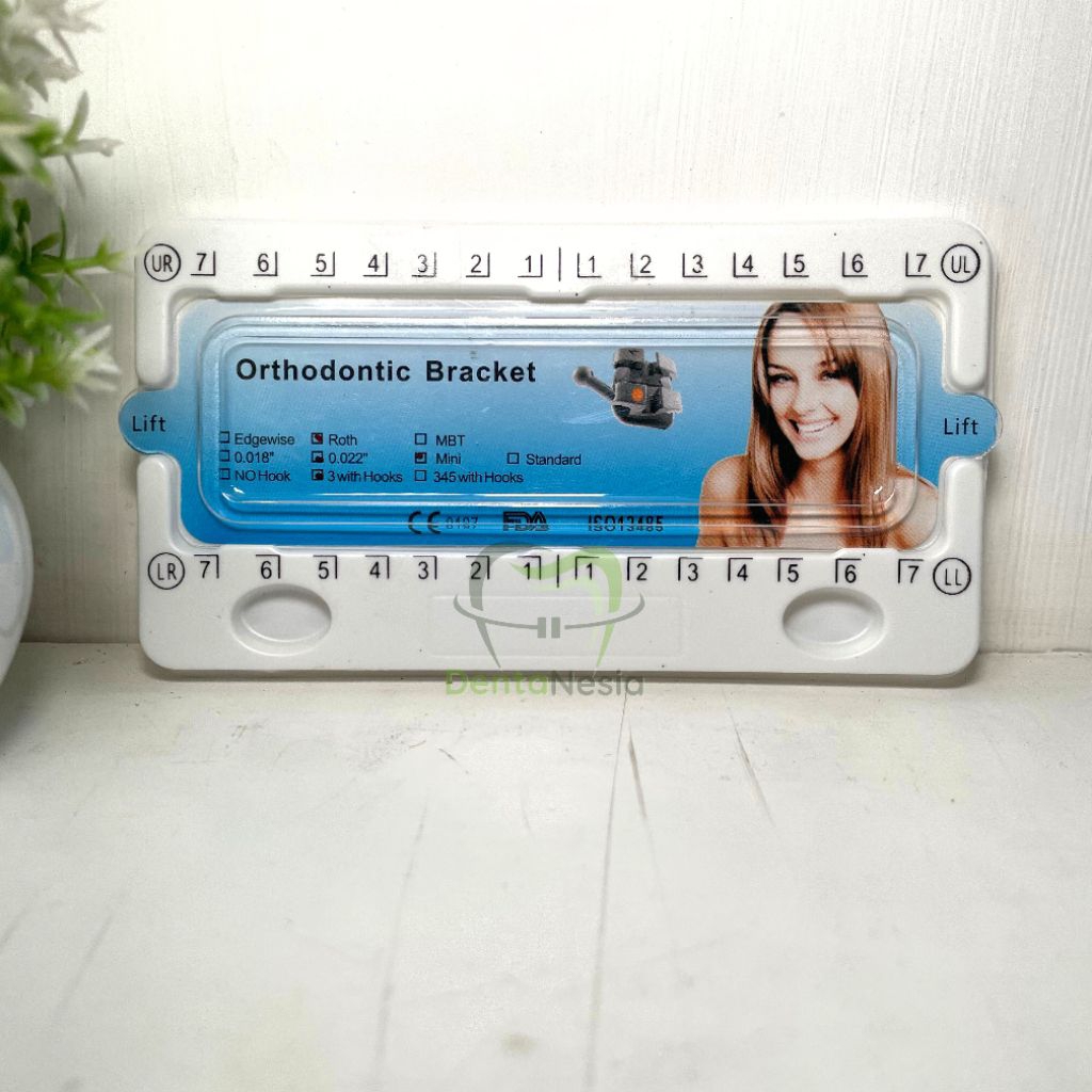 Jual Orthodontic Bracket Behel Gigi MIM Mini Roth 0.022 biru Premium ...