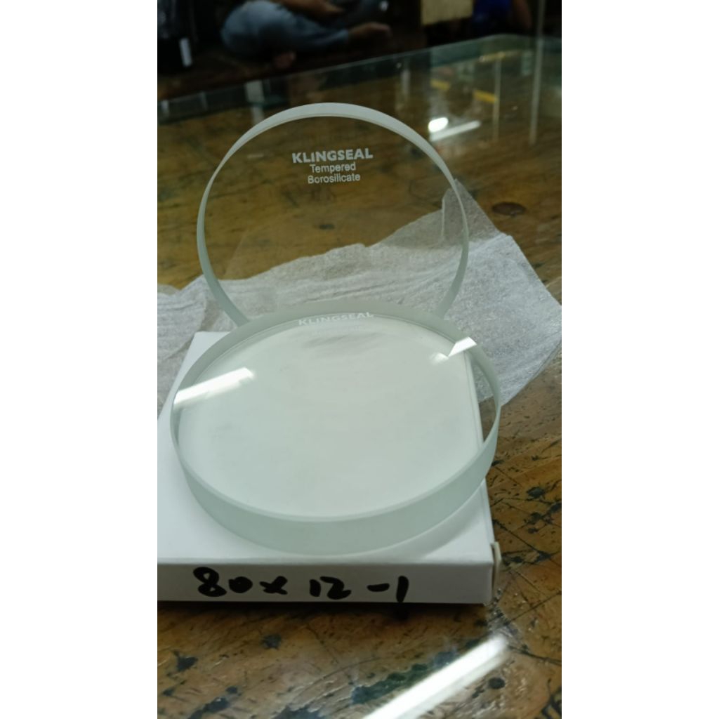 Jual kaca tempered bulat dia 80mm x tebal 12mm | Shopee Indonesia