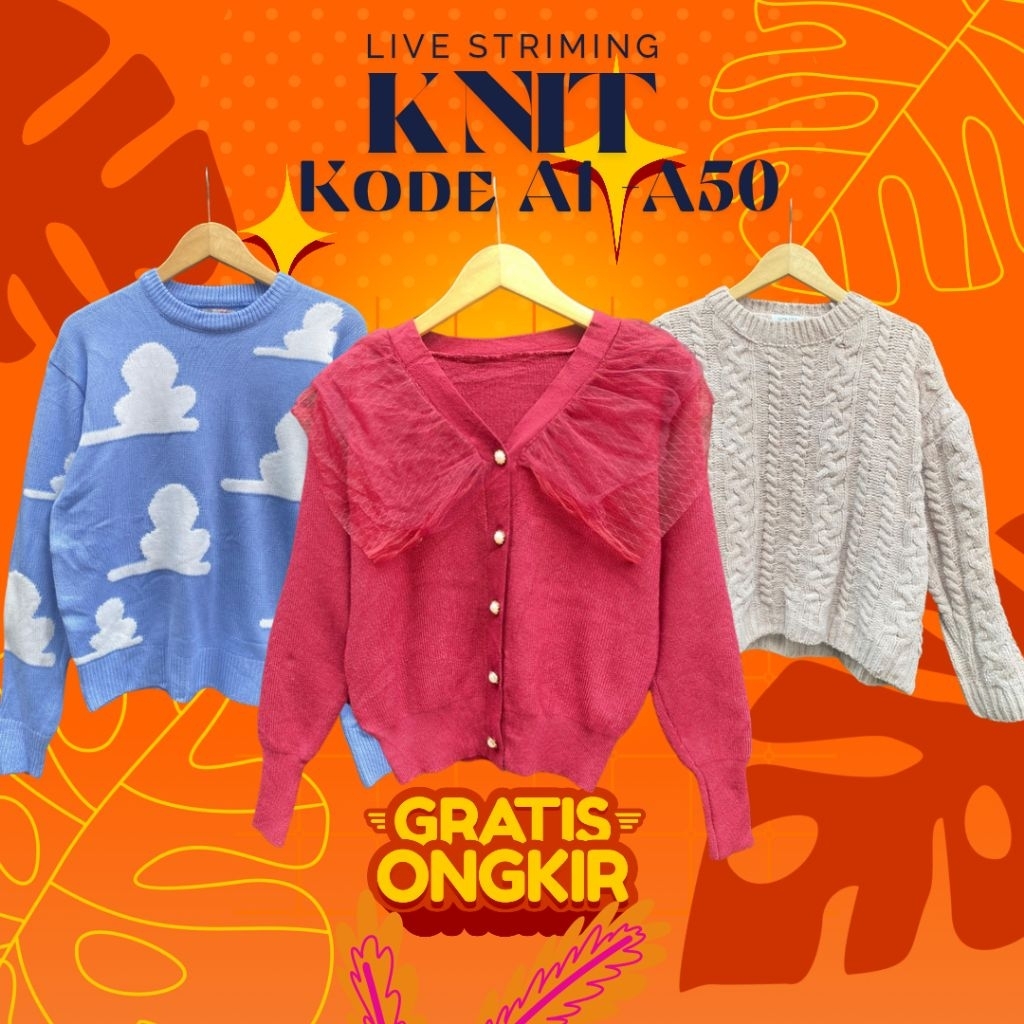 Jual LINK KODE A1 - A100 ATASAN RAJUT | Shopee Indonesia