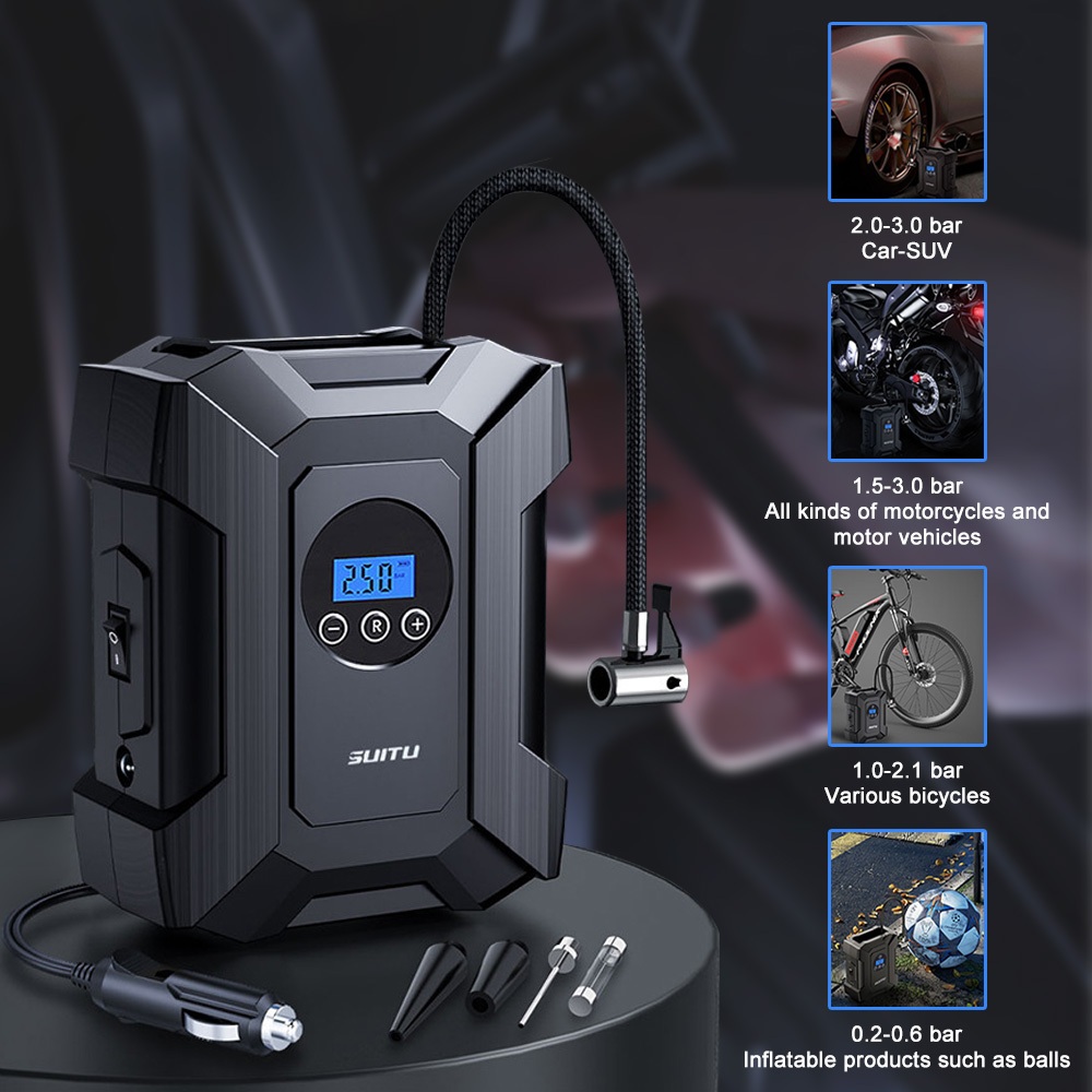 Jual Multifungsi Pompa Ban motor dan mobil electric portable Pompa Ban ...